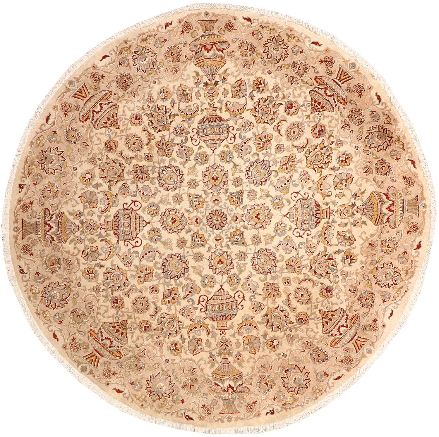 Blanched Almond Sultanabad 6' 1" x 6' 1" - No. QA19848 – ALRUG Rug Store